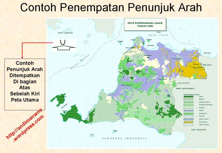 Komponen Peta : Petunjuk Arah – Guru Geografi MAN 1 Gunungkidul DIY