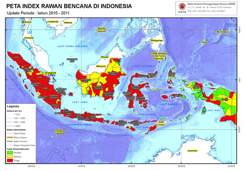 Sebaran Kawasan Rawan Bencana Indonesia – Guru Geografi MAN 1 ...